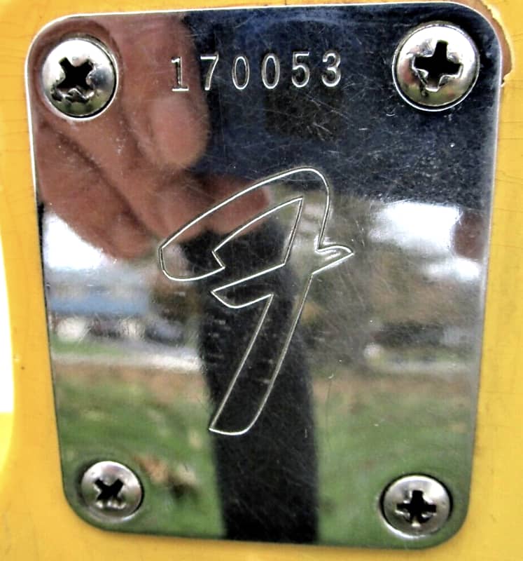 1966 Fender Jazz Precision Jaguar 1966 Vintage Neck Plate # | Reverb