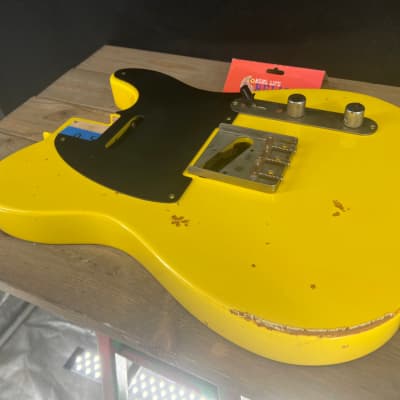 Real Life Relics Tele® Telecaster® Body Aged Yellow Taxi # 1 | Reverb