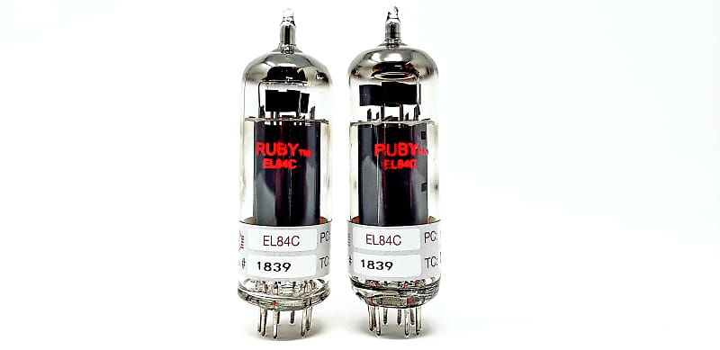 Ruby EL84 Matched Pair | Reverb