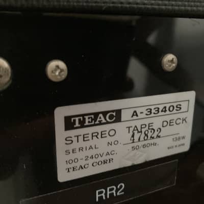 TEAC A-3340S 1/4" 10.5 inch 4-Track 4-Channel Quad Semi Pro | Reverb