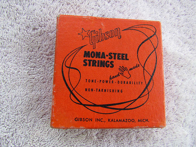 Gibson Mona-Steel Guitars Strings In Box 1950's Era Gibson | Reverb