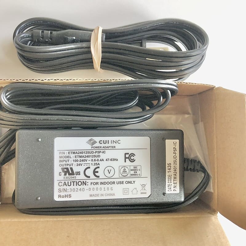 CUI Inc ETMA240125UD-P5P-IC 30 Watts: 24V @ 1.25A Low Noise | Reverb