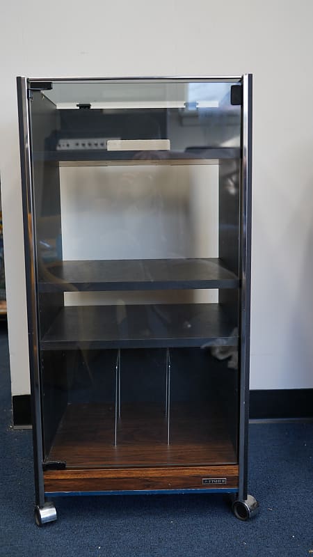 Vintage Fisher RA-128-2 Stereo Cabinet Wood Laminate Glass | Reverb