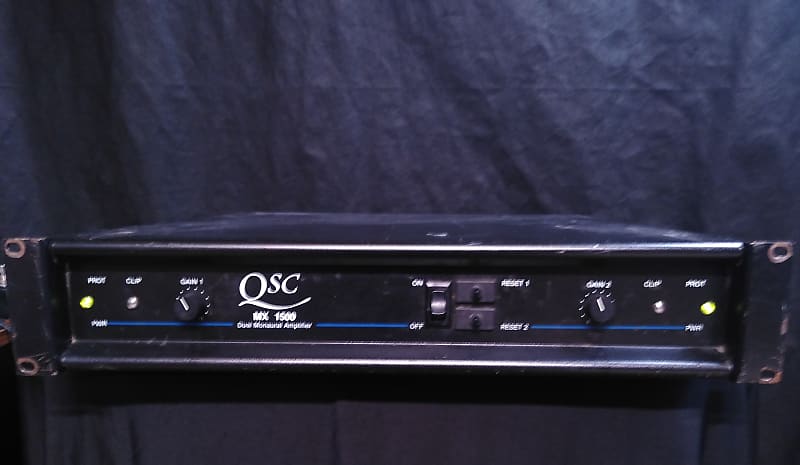 QSC MX1500 1500W Bridged 4ohm Power Amp | Reverb