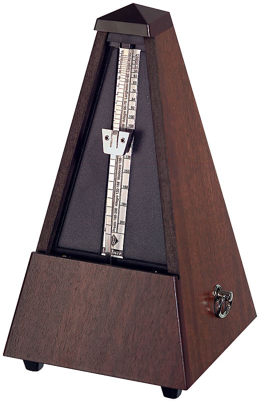Wittner Metronome. Genuine Walnut Matt Silk. With Bell. | Reverb