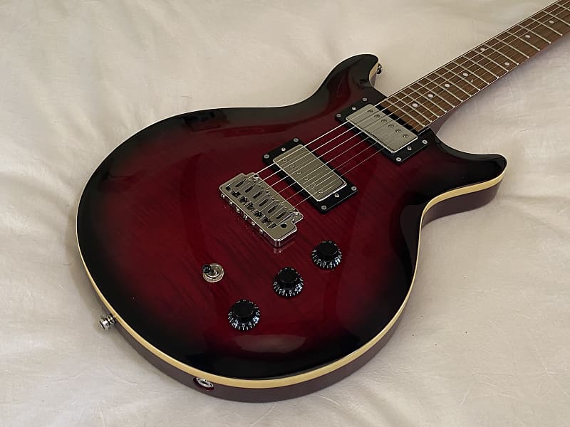 2017 Hamer Sunburst Arch Top Double Cut - Translucent Red | Reverb