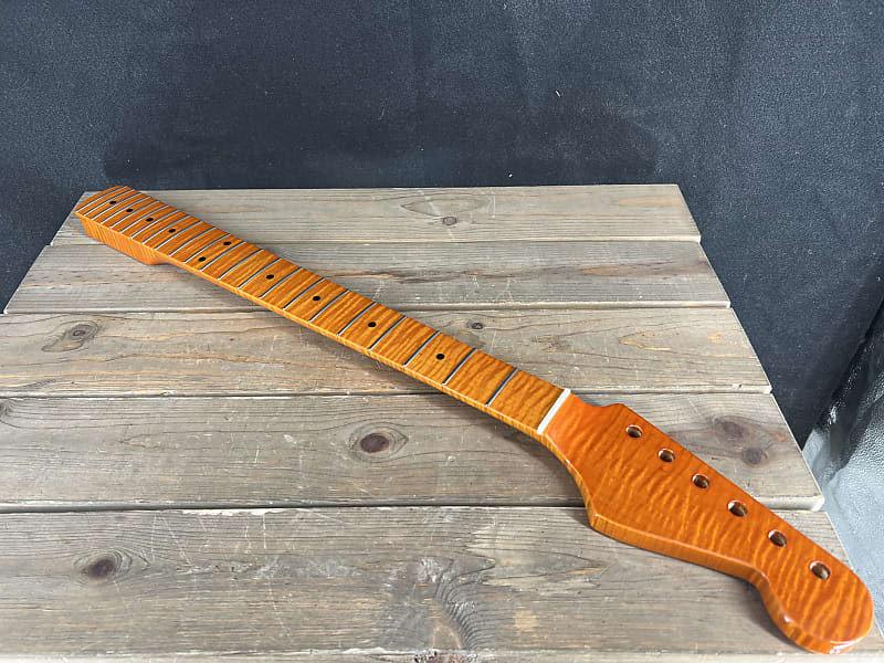 Tricked Out Guitar Roasted Flame Maple Strat® Stratocaster | Reverb