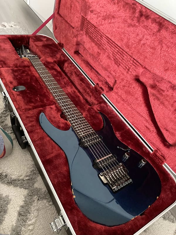Ibanez Prestige RG1527 7-string Royal Blue, w/ Dimarzio | Reverb