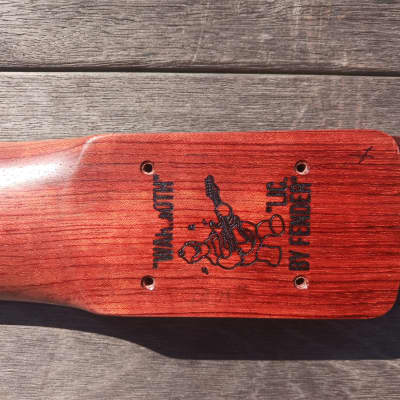 Warmoth Tele P Bass Neck Bubinga Wood 2021 Left Handed - Tung | Reverb