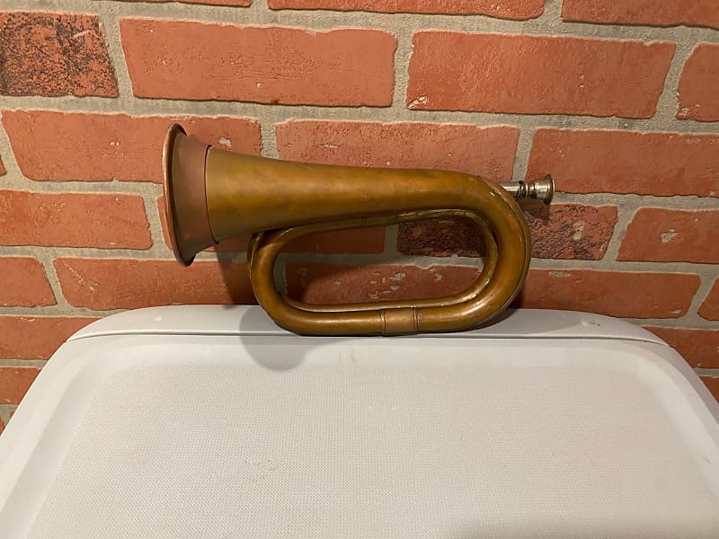 Late 1800s/Early 1900s Bugle-Unknown Model | Reverb