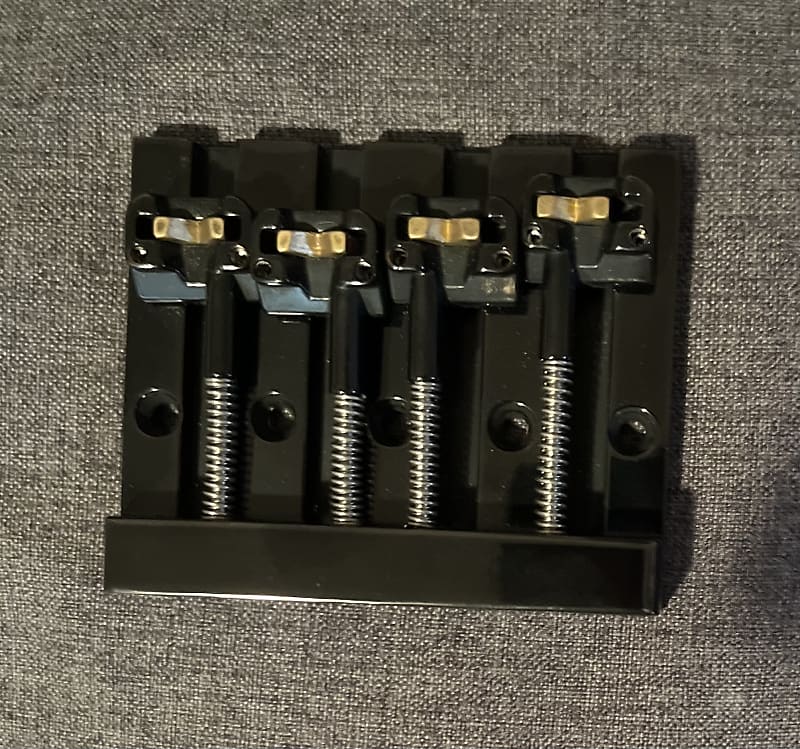 Hipshot Kickass Bridge - Black | Reverb