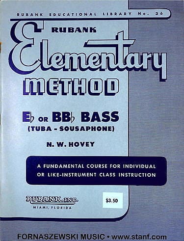 Rubank Elementary Method - Eb or Bb Tuba Bass Book | Reverb