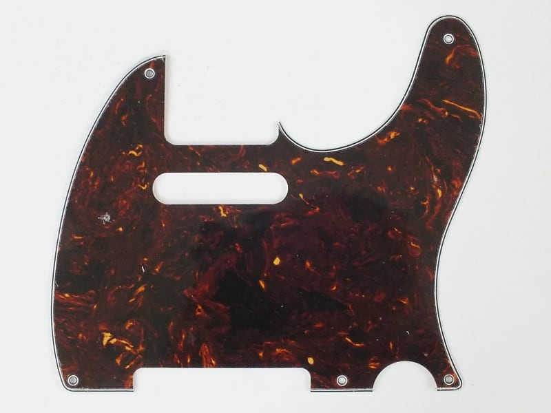 Dark Brown Brown Tortoiseshell Telecaster Scratch Plate | Reverb