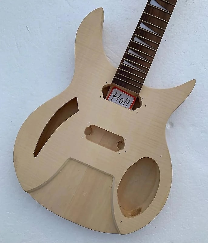 12 String Unfinished DIY Project Guitar Body with Maple Wood | Reverb