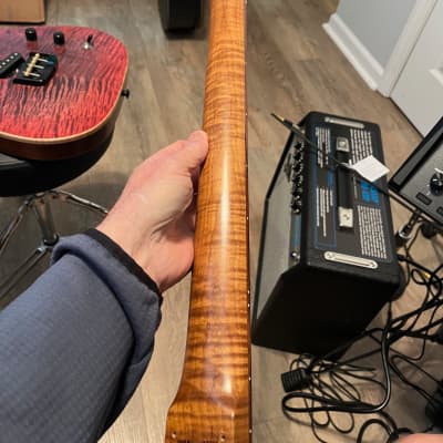 Warmoth Roasted Flame Maple Telecaster neck | Reverb