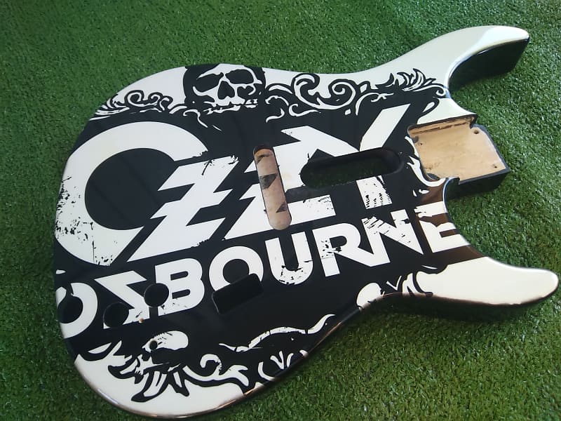 Custom Ozzy Graphic Dinky Super Strat Body Project Original | Reverb