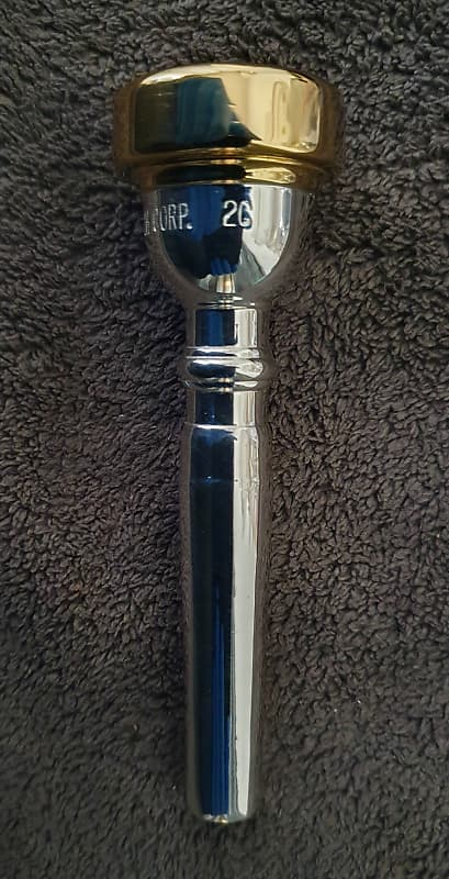 VINCENT BACH CORP. 2C trumpet mouthpiece, 24K gold | Reverb Australia