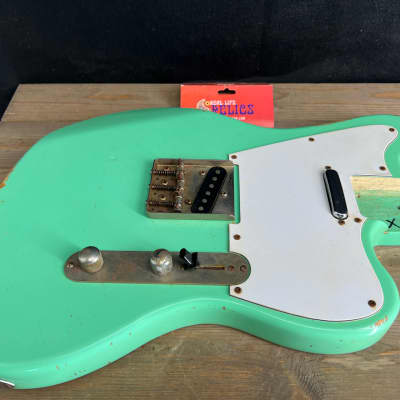 Real Life Relics Fully Loaded Telemaster Body Aged Seafoam | Reverb