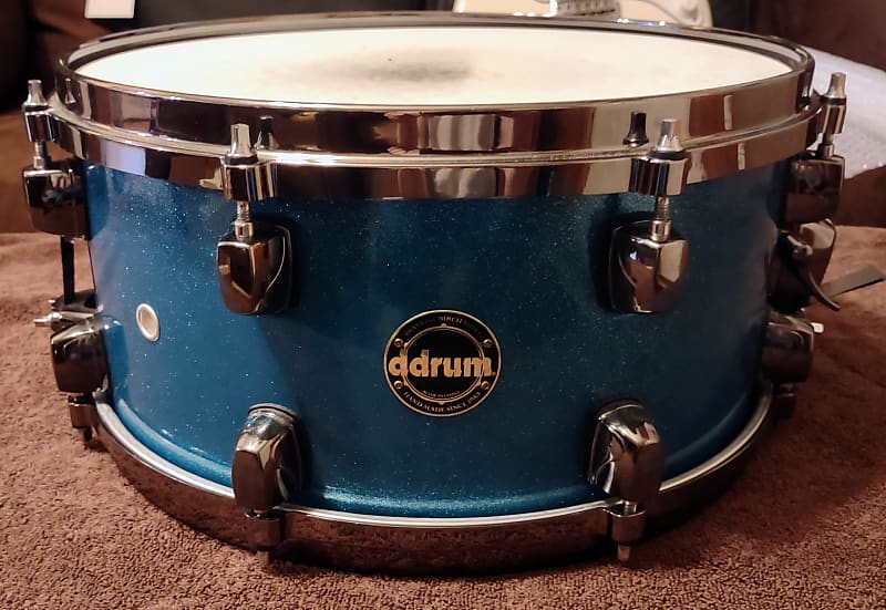 ddrum Diatribe 14x6.5" Birch Snare Drum - Blue Sparkle | Reverb