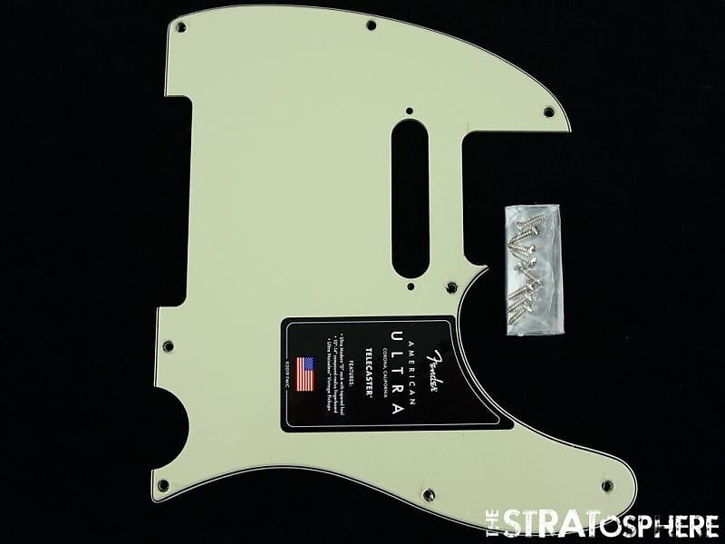USA Fender American Ultra Telecaster Tele Mint Green 3 Ply | Reverb