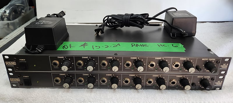 RANE Model , HC6, 6 independent stereo headphone amplifiers | Reverb