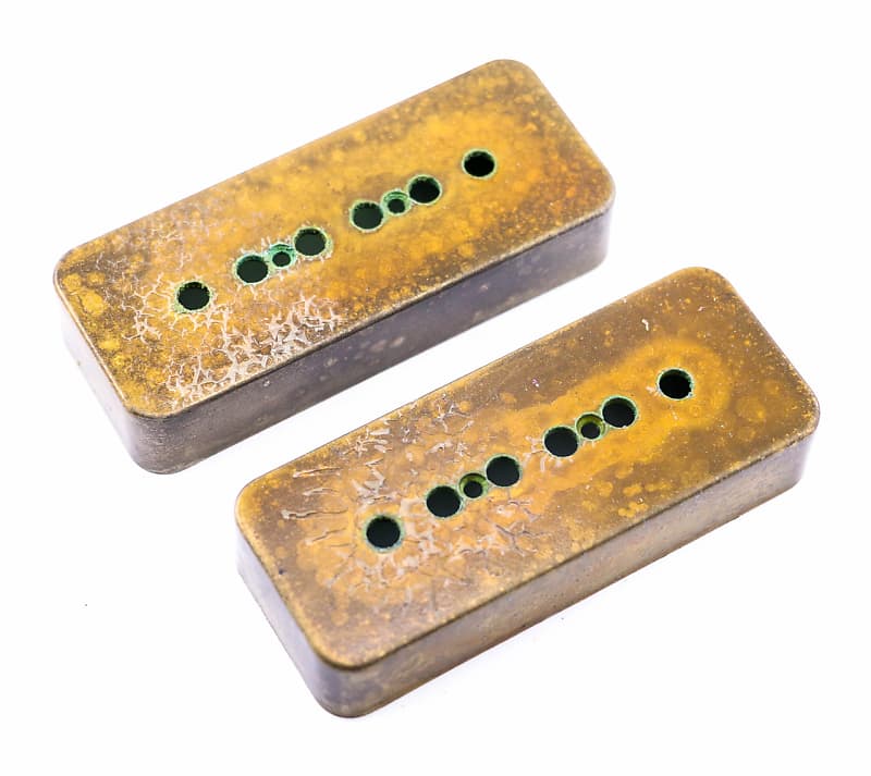 AGP ™ - Aged Relic P90 Soapbar Guitar Pickup Covers 50mm | Reverb