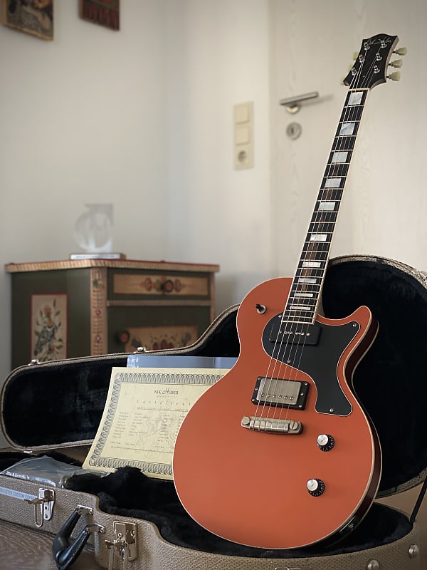 Nik Huber Krautster II Custom Worn Copper! Figured Ebony, | Reverb