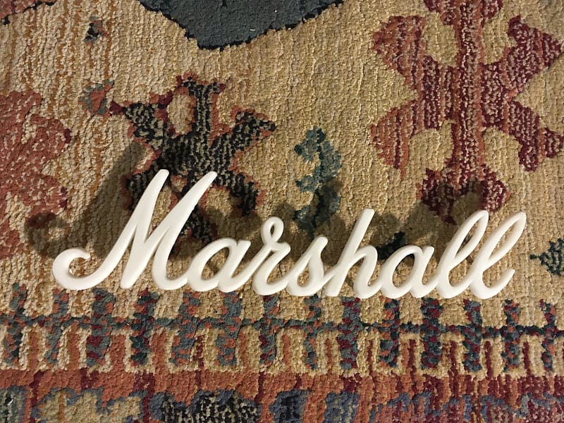 Marshall script logo 9” vintage 1976 | Reverb Canada