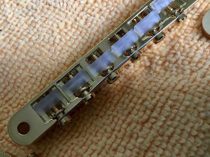 Gibson ABR-1 Gold Plated Bridge with Advanced Nylon Saddles, | Reverb