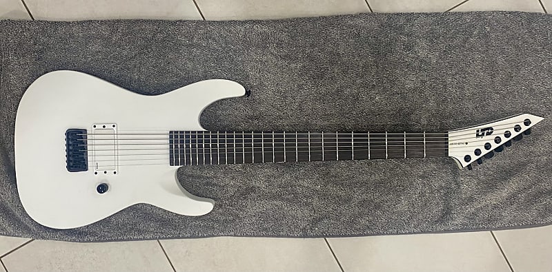 ESP LTD M-7BHT Baritone 7-String Arctic Metal | Reverb Australia