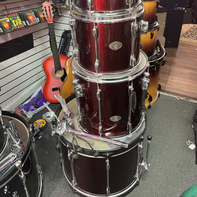 TAMA Rockstar 4 Piece Drum Set Shell Pack - Wine Red | Reverb