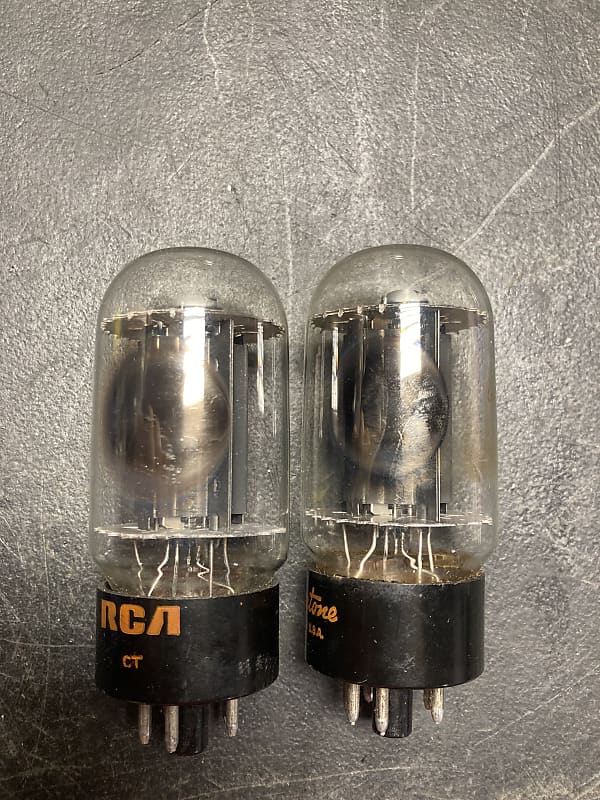 RCA 6l6 gc 1960’s - Black plate matched pair! Hickok tested! | Reverb