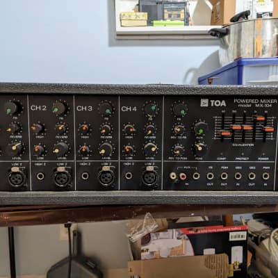 TOA MX-104 Powered Mixer -Four 4-Channel 100W Powered Mixer | Reverb