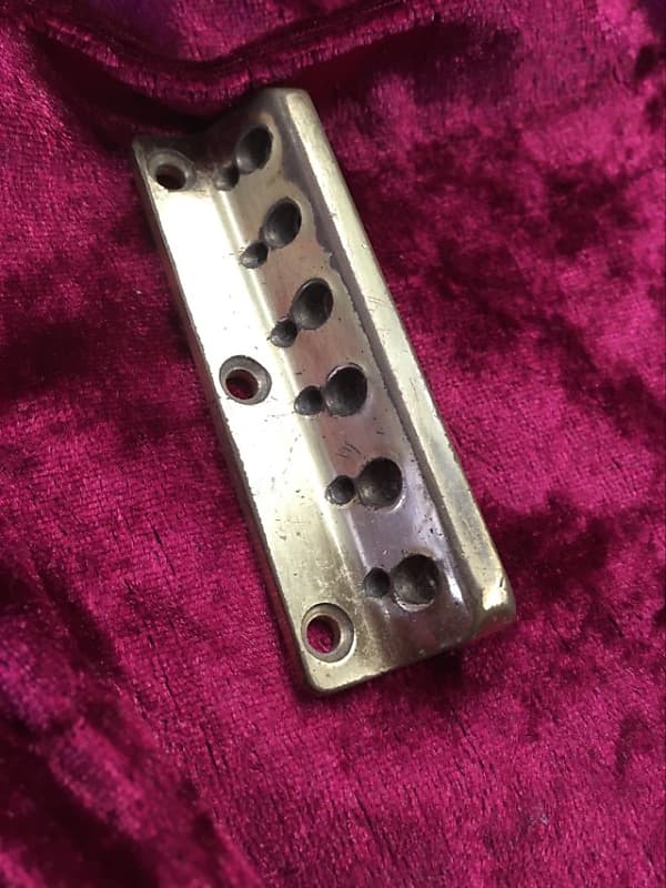 Unknown brass vintage 12 string guitar tailpiece | Reverb