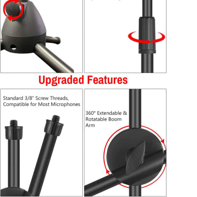 5Core Tripod Mic Stand Heavy Duty Adjustable Floor Microphone | Reverb