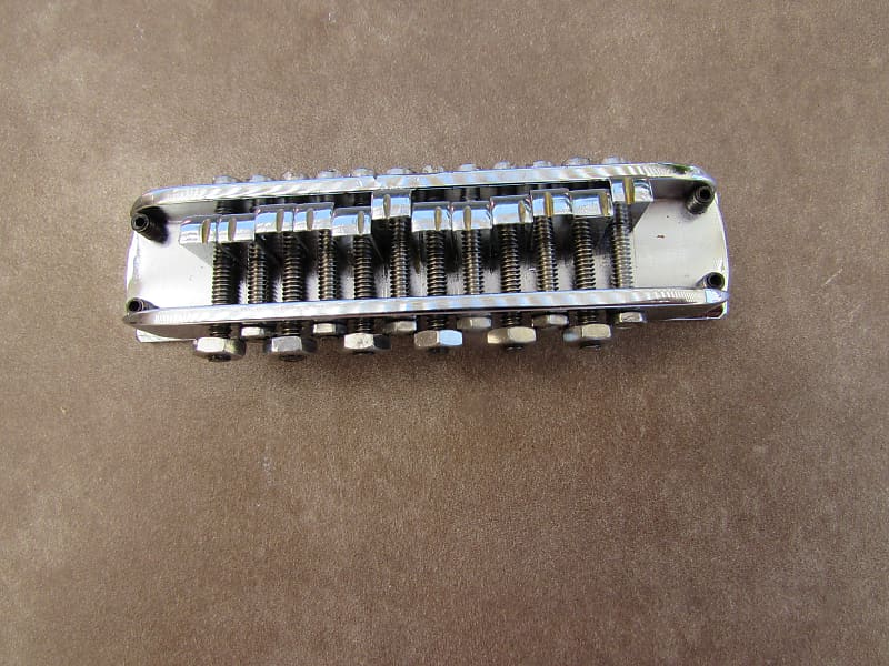RICKENBACKER TYPE 12 STRING BRIDGE AND BASE PLATE - CHROME | Reverb