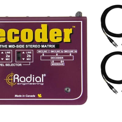 Radial Engineering MS Decoder w/ 4 Premium 15-foot XLR Mogami | Reverb