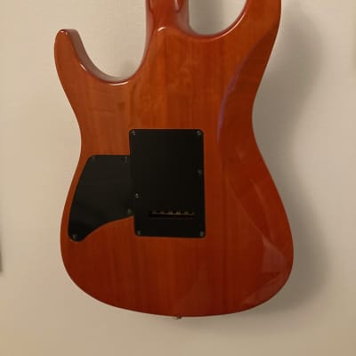 Fender Showmaster Stratocaster SSS Flamed Ash Top - Cherry | Reverb