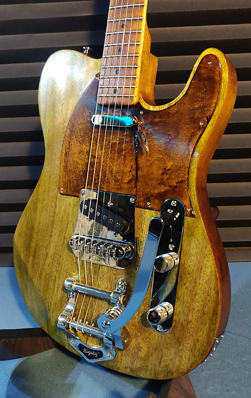 "Cutter-Caster" Custom T-Style Guitar - Green Earth | Reverb