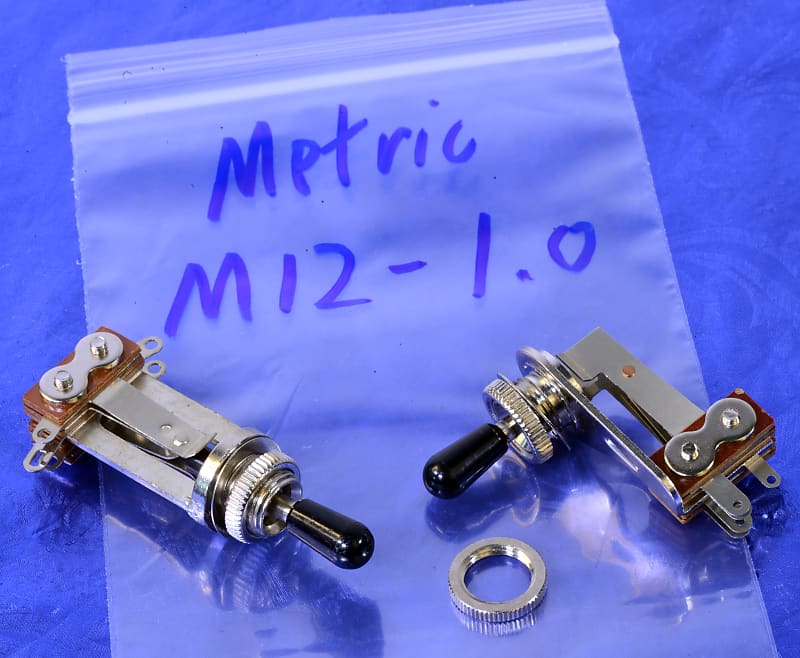 M12-1.0 Metric Pickup Toggle Switch Nut For Import Guitars | Reverb