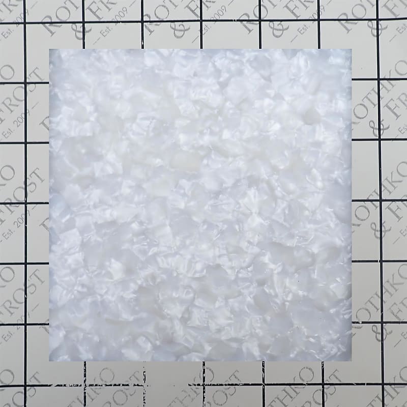 Incudo White Pearloid Celluloid Sheet - 200x100x1.5mm | Reverb