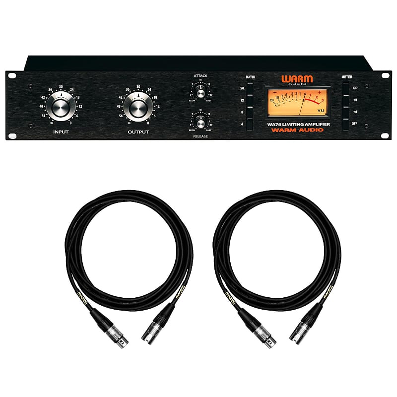 Warm Audio WA76 Compressor w/ 2 15-foot XLR Mogami Cables | Reverb