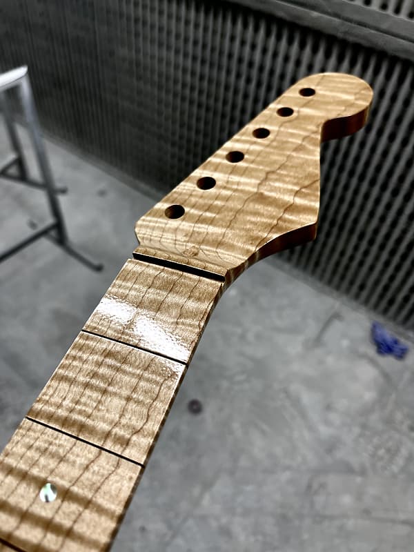 Master Grade Flamed maple S neck - One Piece | Reverb