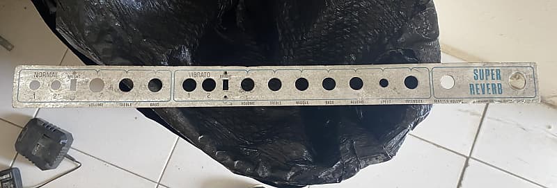 Fender Súper Reverb 1970 Silver face plate | Reverb