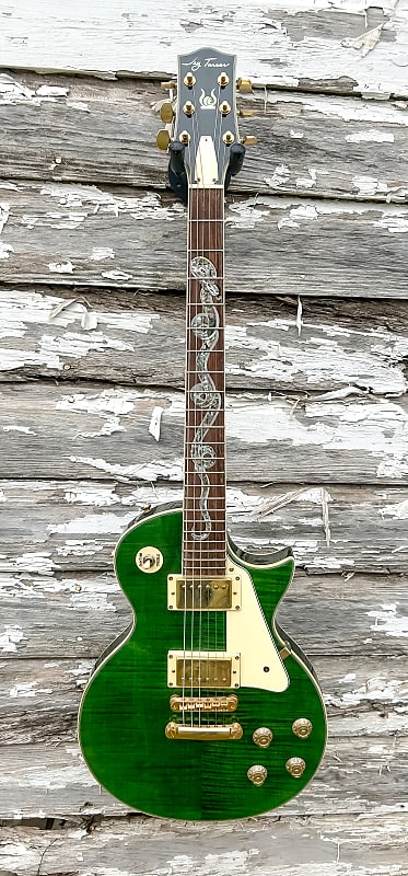 Jay Turser JT-200 Serpant Les Paul 2000’s - Emerald Green | Reverb