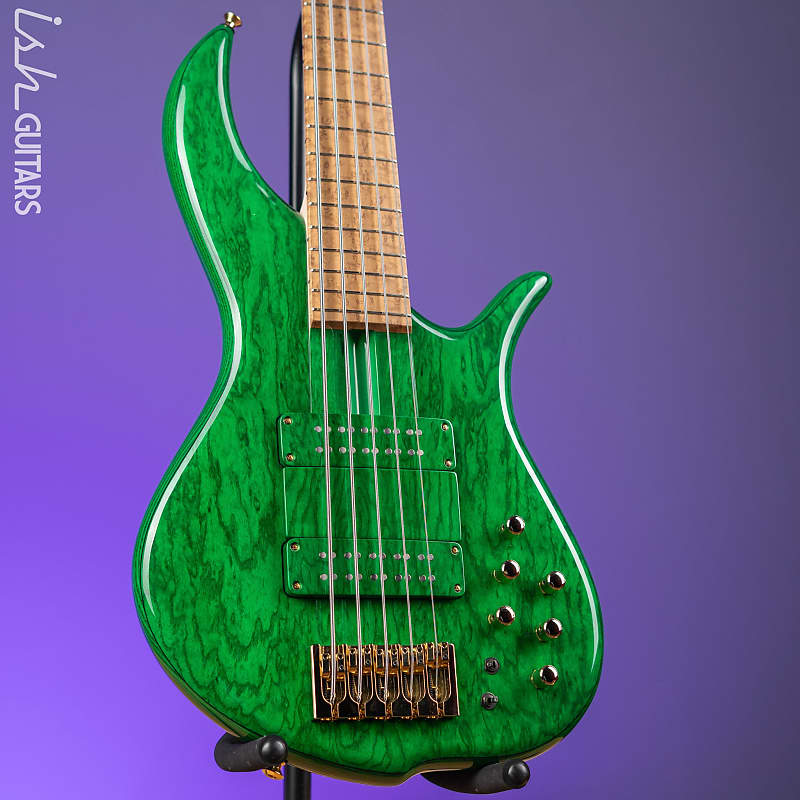 F Bass Deluxe BN5 5-String Bass Transparent Green | Reverb
