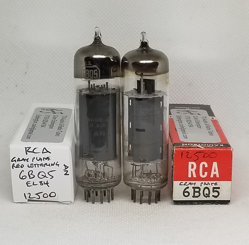 RCA 6BQ5 Perfectly Matched Pair NOS EL84 | Reverb