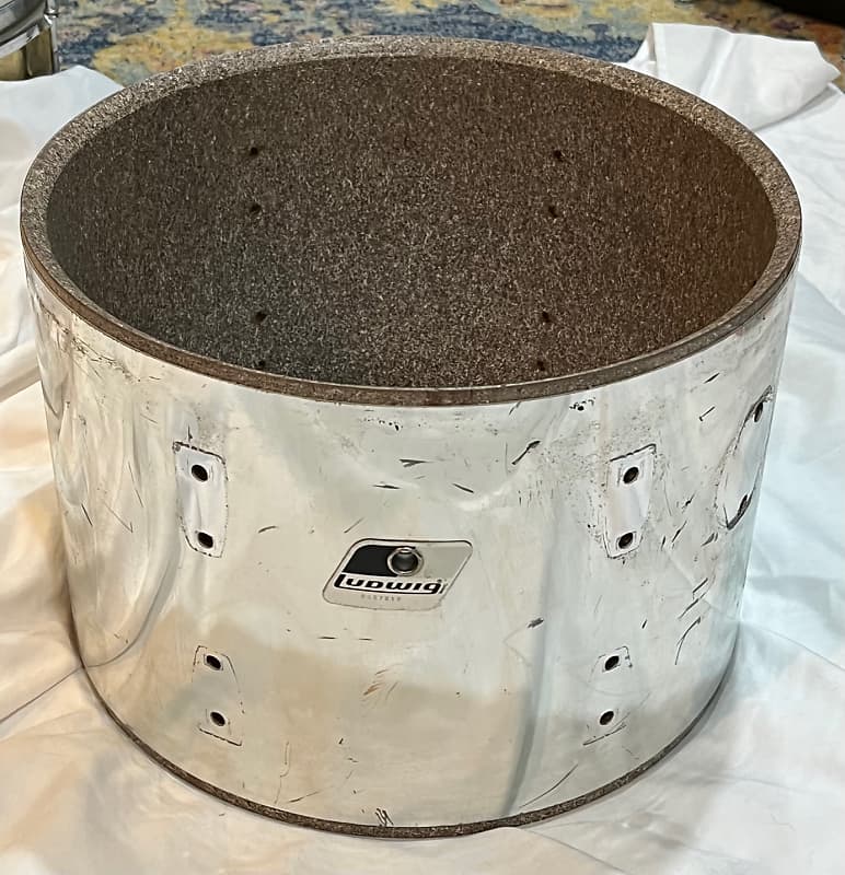 Ludwig Vintage Ludwig Rocker 13" Tom Shell Project for Rewrap | Reverb