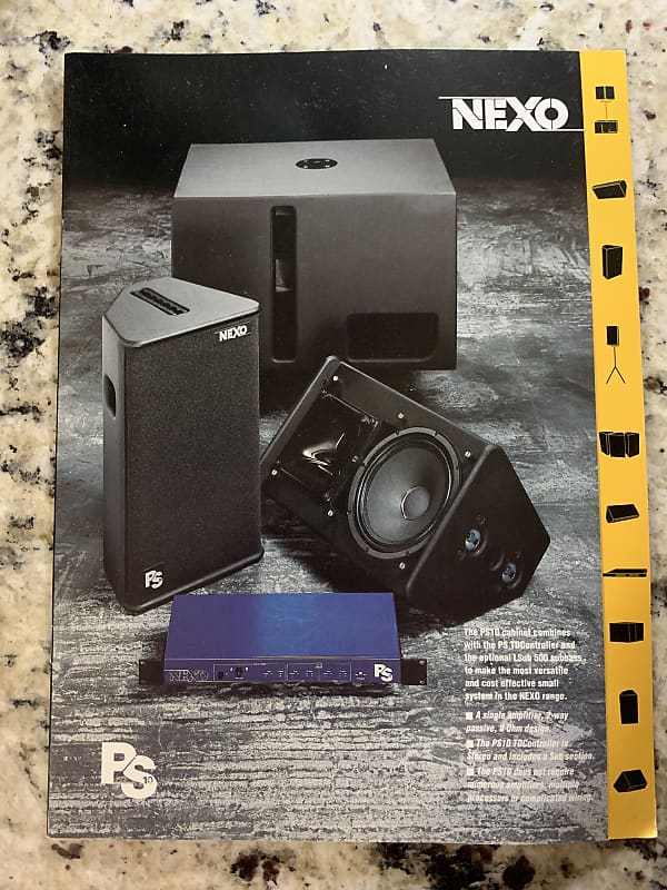 Nexo Brochure PS10 LSub 500 | Reverb