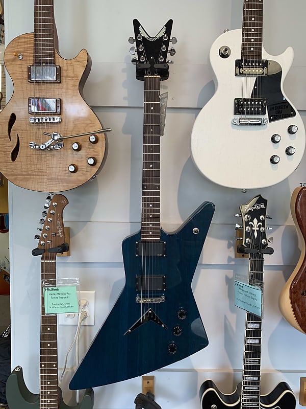 Dean Explorer EMG Pickups - Aqua Blue | Reverb